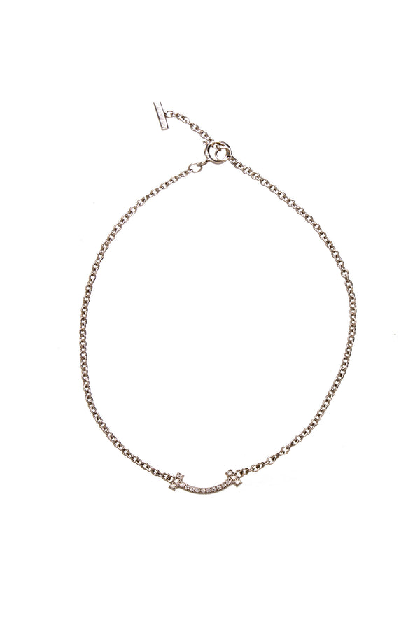 Tiffany & Co. 750 18k WG Diamond Smile Bracelet - Foxy Couture Carmel